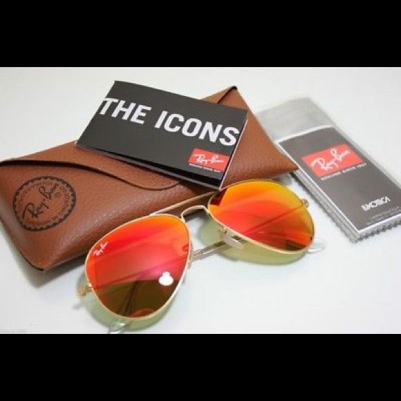 Ray-Ban | Accessories | Ray Ban Original Aviator Mirrored Sunglasses ...